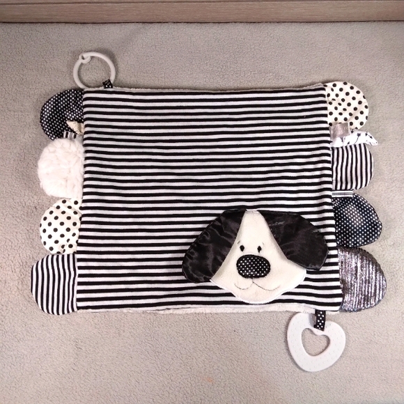 Demdaco | Toys | Demdaco Lovey Dog Activity Blankie Crinkles Ribbon ...